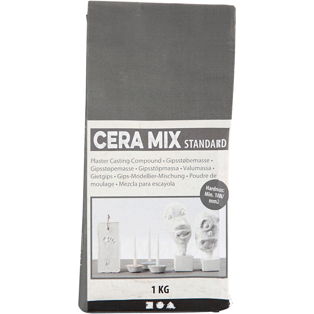 Plâtre de Paris Cera-Mix, gris clair, 1 kg | Packlinq.fr